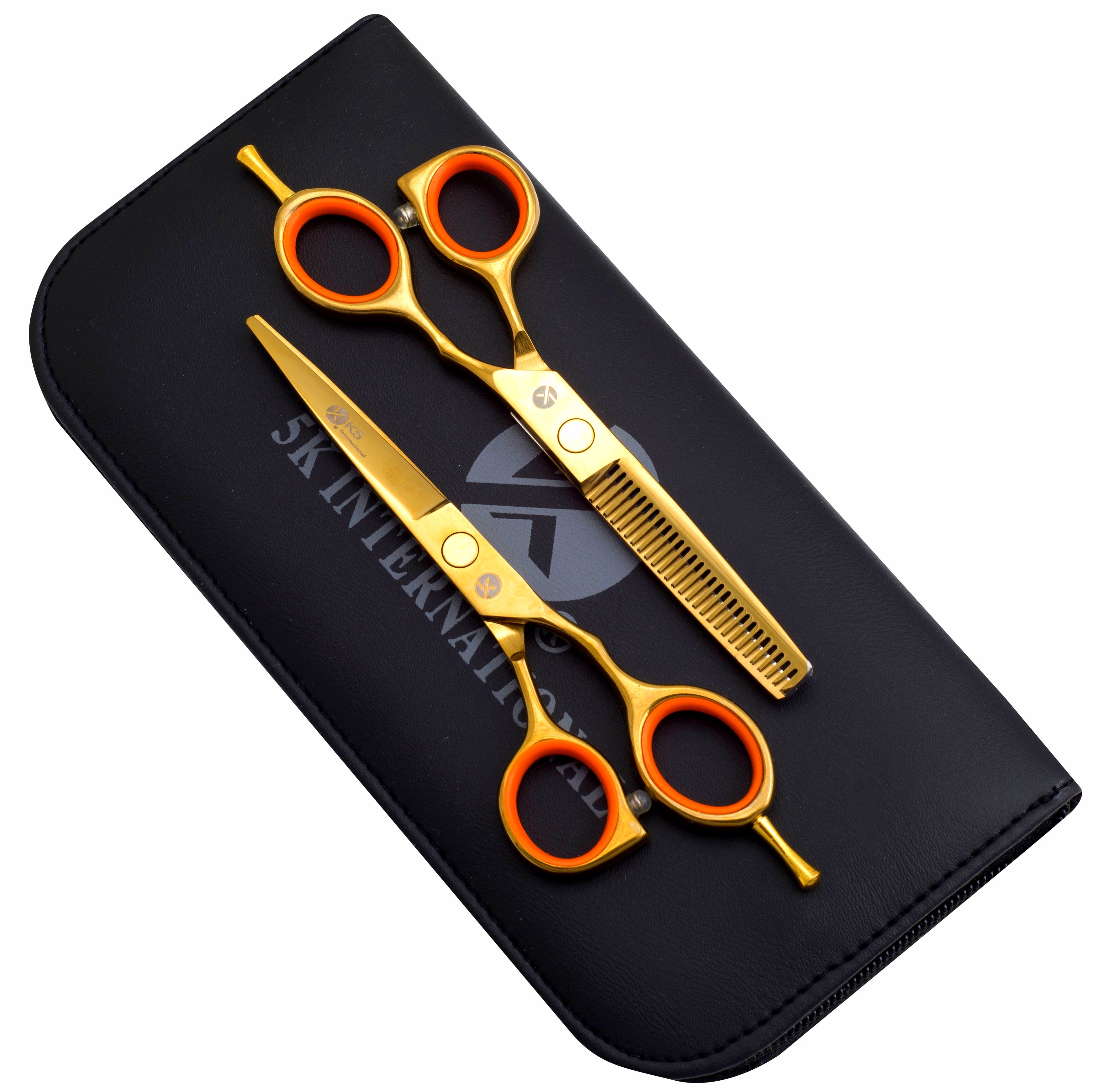 Golden Hairdressing Scissors Set