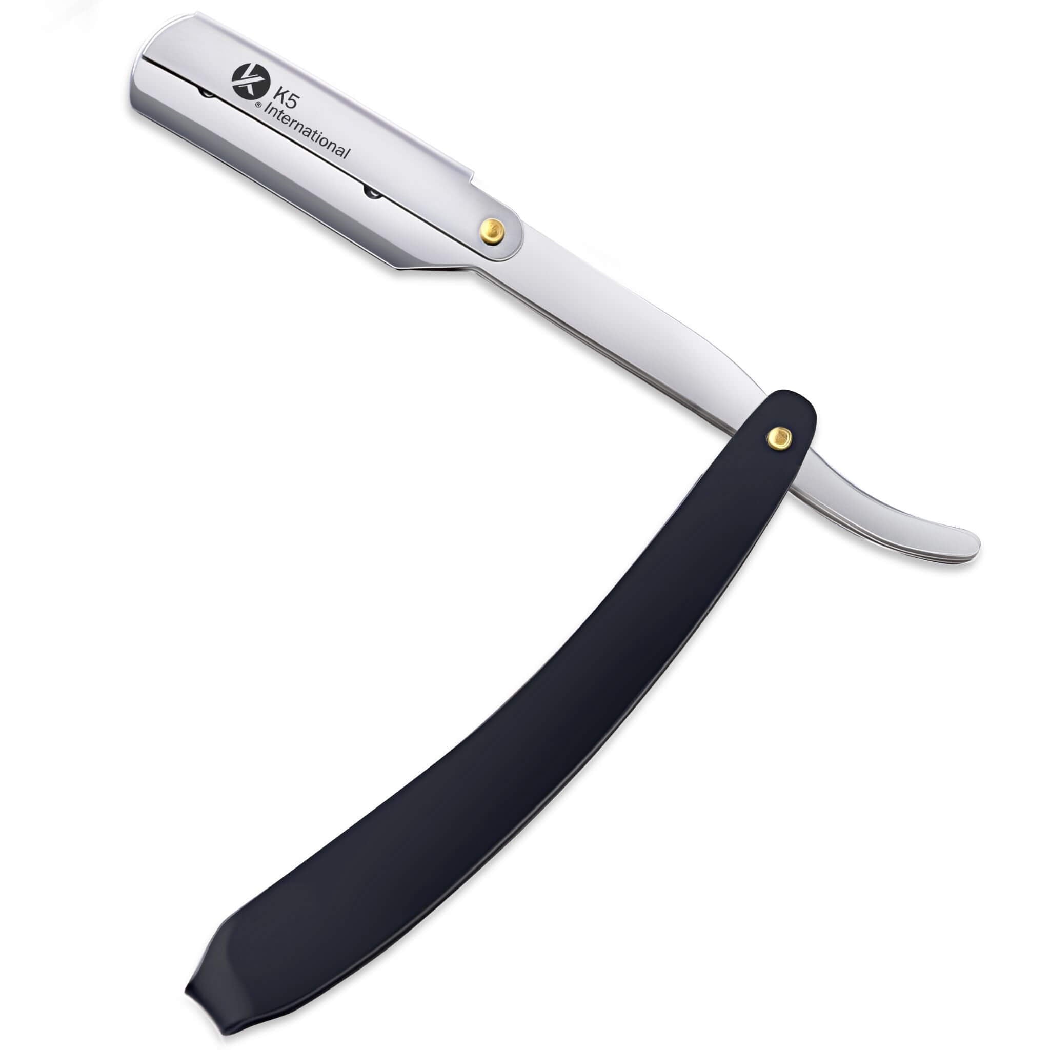 Professional Single Blade Straight Razor In Black