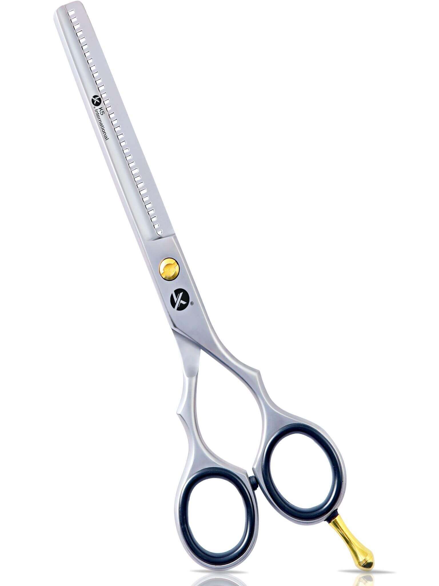 Professional Matte Silver Line Hair Thinning Scissors
