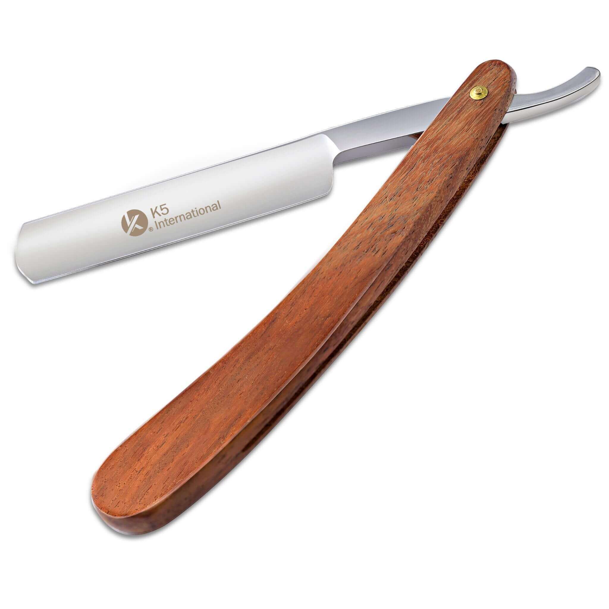 Professional Single Blade Straight Razor Wooden Handle
